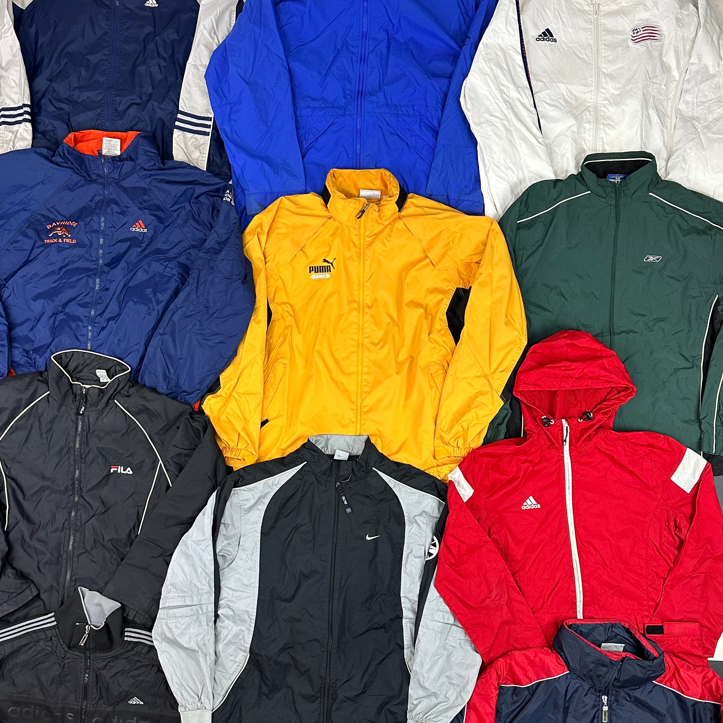 Branded Zip Up Nylon Jackets Wholesale
